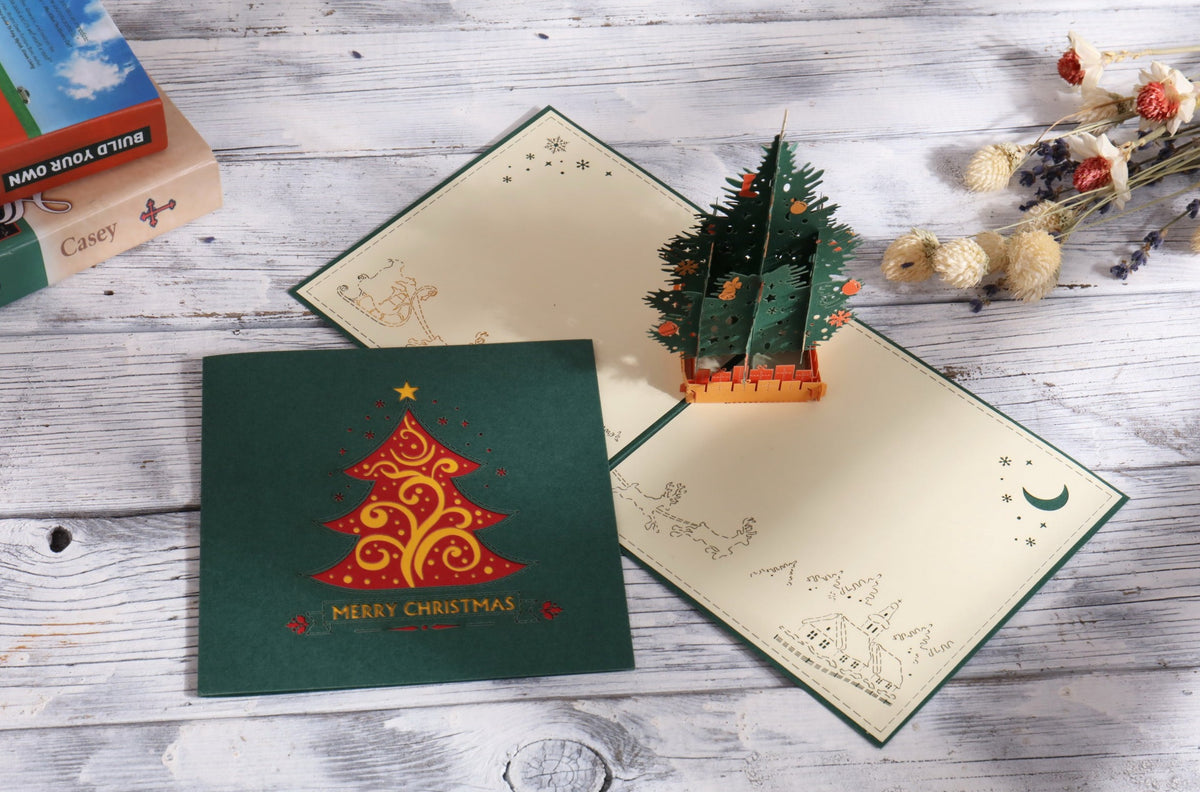 Christmas Tree Pop-up Card – AiT Paper Art