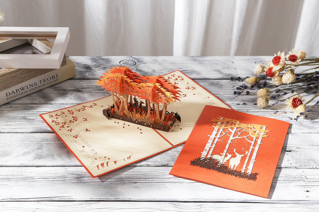 Deers in Forest Pop-up Card – AiT Paper Art